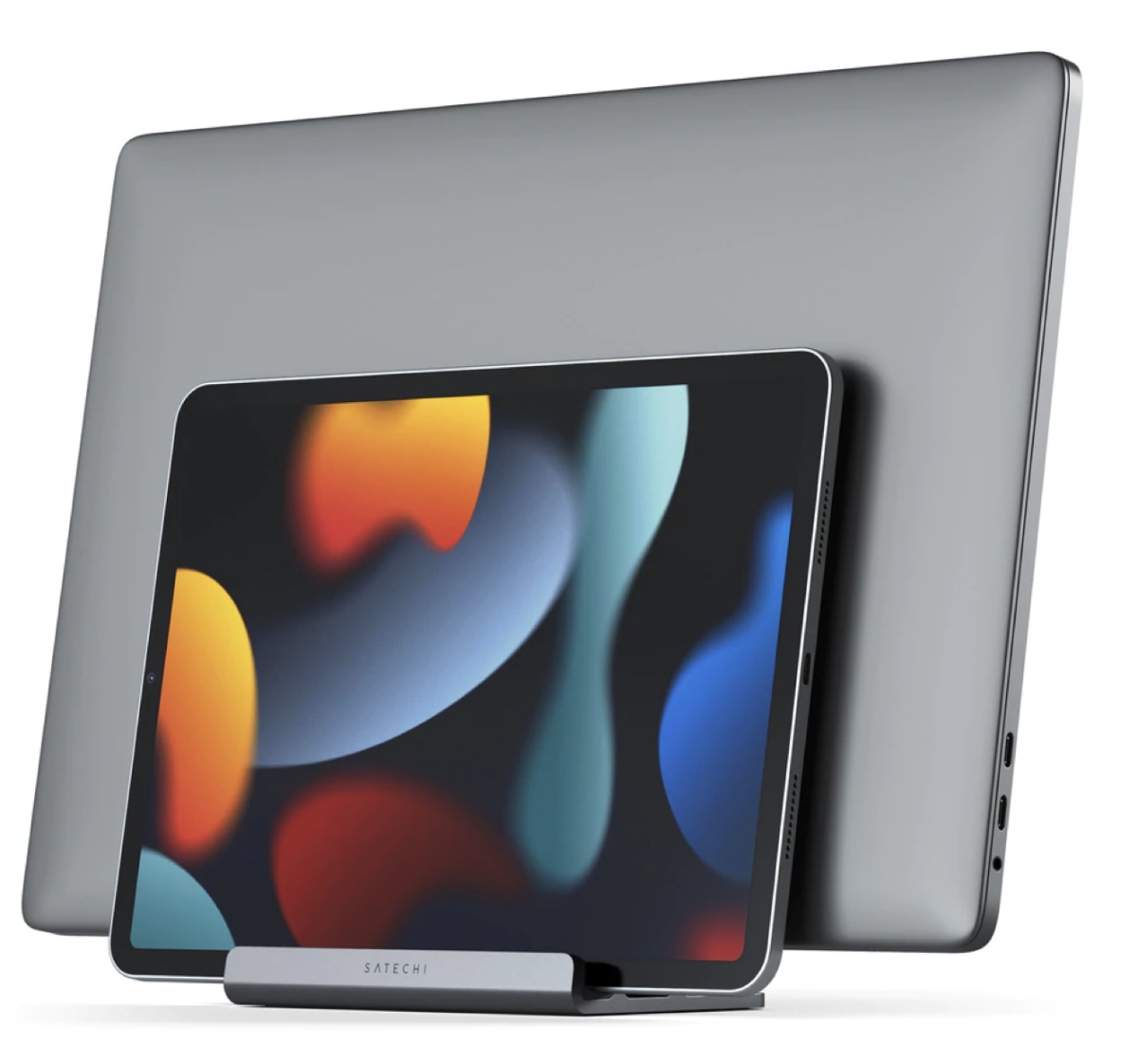 Dual Vertical Laptop Stand is great for vertically cradling two devices ...