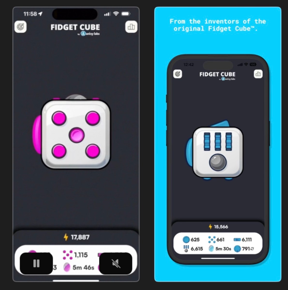 Ansty Labs launches free Fidget Cube for the iPhone, Apple Watch ...
