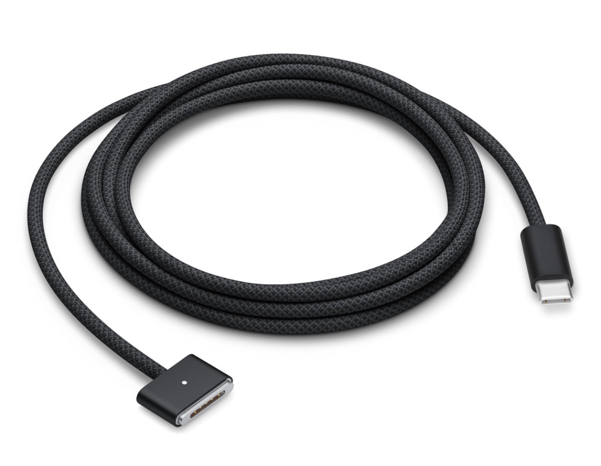 Apple releases space black version of its USB-C to MagSafe 3 cable ...
