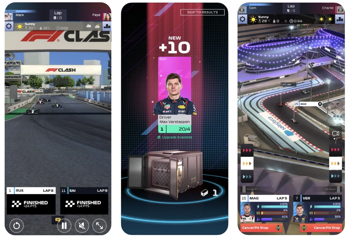 New drivers get behind the wheel in the F1 Clash racing game - MacTech.com