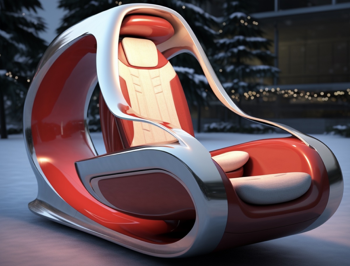 Santa’s sleigh as designed by Apple, Nintendo, Google, or Amazon ...