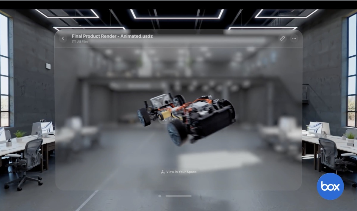 You’ll be able to work with the Box Content Cloud with the Apple Vision ...