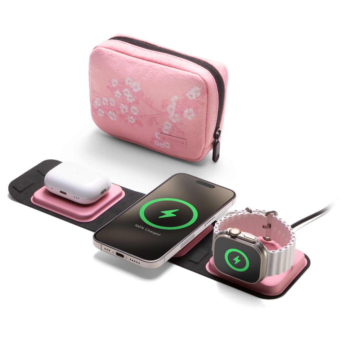 Mophie introduces cherry blossom, limited edition 3-in-1 traveler with MagSafe - MacTech.com