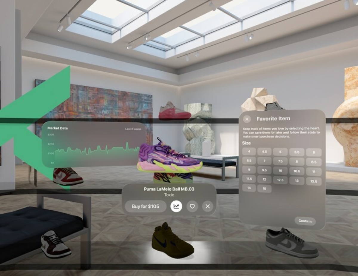 StockX launches immersive shopping experience for the Vision Pro ...