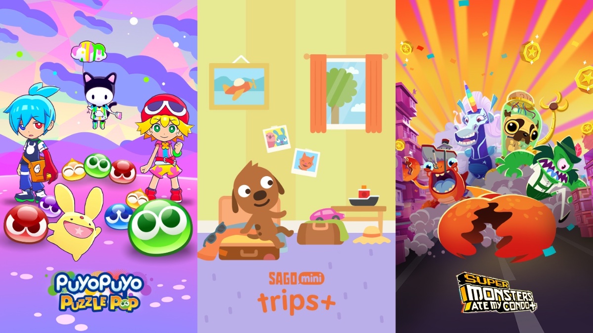 Sago Mini Trips+, Puyo Puyo Puzzle Pop, Super Monster Ate My Condo+ now ...
