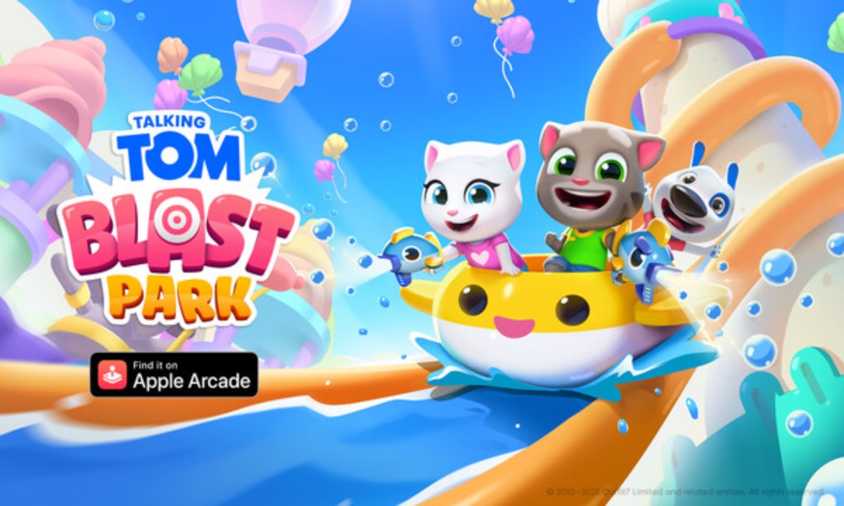Updated ‘Talking Tom Blast Park’ game is now available at Apple Arcade ...